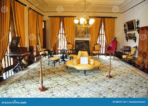 Interior Of The Iolani Royal Palace In Honolulu Oahu Hawaii Throne