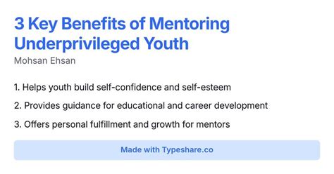 Mohsin Ehsan On Linkedin 3 Key Benefits Of Mentoring Underprivileged Youth Read This Post And More…