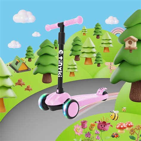 Patinetes Niños De 2 A 6 Años Con Luces Led Y Manillar Ajustable Tinyki