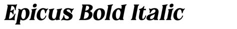 Epicus Bold Italic Font Webfont And Desktop Myfonts