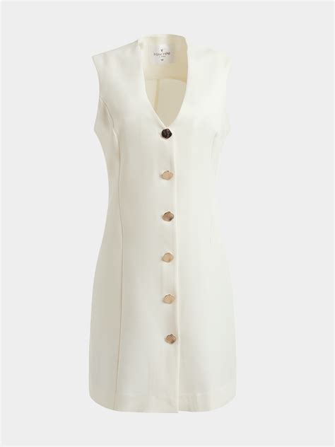 Button Through Shift Dress Bash