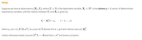 Solved Setup Suppose We Have N Observations Xį Y Where