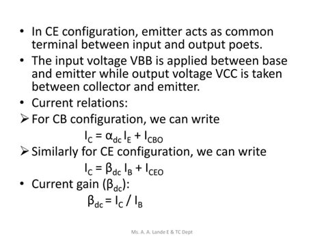 Transistor Cb Cc Ce Power Point Transistor Pptx Digital Audio