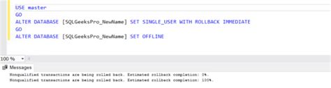 Rename Sql Database Logical And Physical File Names Sqlgeekspro