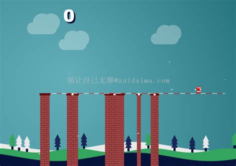 html5圣诞老人过悬崖小游戏 代码 最代码