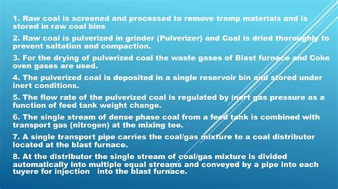 Pulverized Coal Injection Pptx