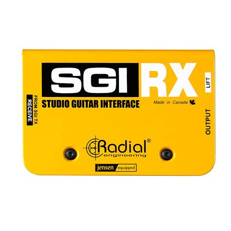 Radial Engineering Sgi Rx Receiver For Sgi Instrument Line Reverb