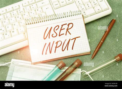 Text Sign Showing User Input Word For Any Information Or Data That Is
