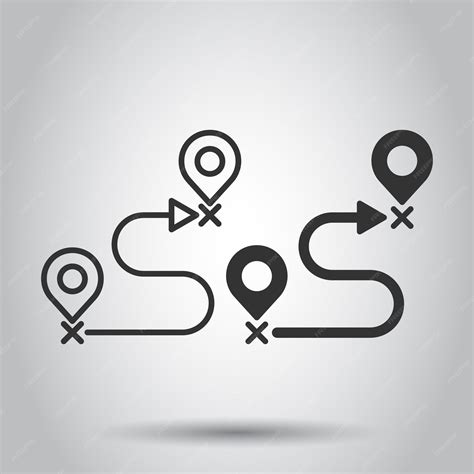 Premium Vector Map Pin Icon In Flat Style Gps Navigation Vector Illustration On White Isolated