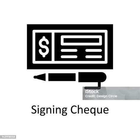 수표 벡터 솔리드 아이콘 디자인 일러스트레이션에 서명합니다 화이트 백그라운드 Eps 10 파일에 은행 및 지불 기호 계산기에 대한 스톡 벡터 아트 및 기타 이미지 Istock