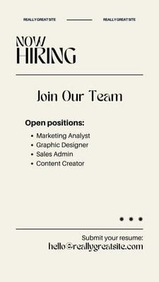 Free And Customizable Job Templates