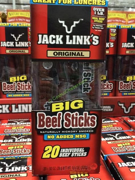 Costco 597443 Jack Links Original Beef Sticks Costco Chaser