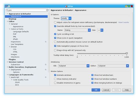 Intellij Idea How To Change PhpStorm Software Appearance Font Stack