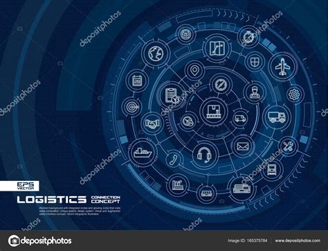 abstract logistic and distribution background — stock vector © r hilch