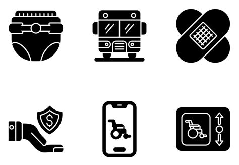 Accessibility Vector Icon Set 17358179 Vector Art At Vecteezy