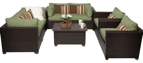 Tk Classics Belle 7 Piece Outdoor Wicker Sofa Set 07c In Beige