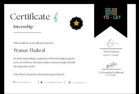 Pranav Thakral On Linkedin Internship Dataanalysis Certificate