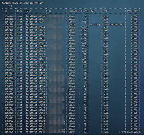 mairadb 最大连接数、当前连接数 查询 mariadb最大连接数 csdn博客