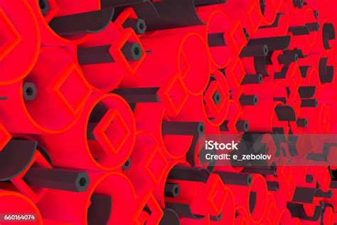 컬러 튜브 반복된 사각형 요소 검은색 육각형 및 표면 패턴 0명에 대한 스톡 벡터 아트 및 기타 이미지 0명 3차원 형태