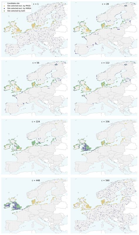 comparison between deployment patterns produced by mirsa for