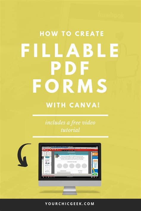 How To Create Fillable PDF Forms With Video Tutorial YourChicGeek Videos Tutorial