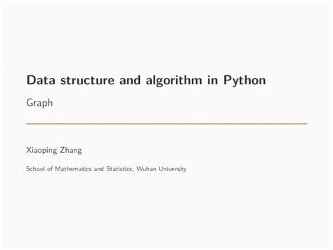Pdf Data Structure And Algorithm In Python Graphxpzhangmeteach