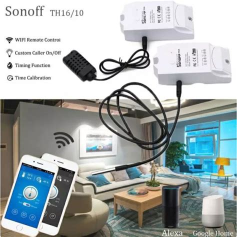 Sonoff TH Temperature And Humidity Monitoring WiFi Smart Switch Shopee Malaysia