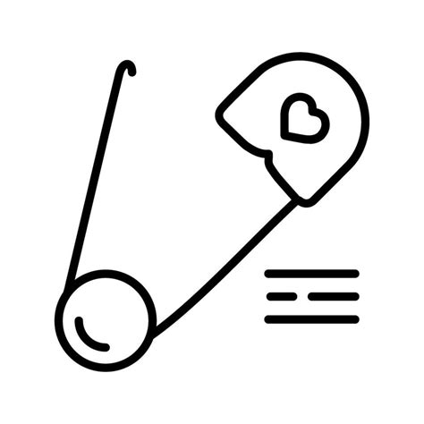 Safety Pin Vector Icon 40085661 Vector Art At Vecteezy