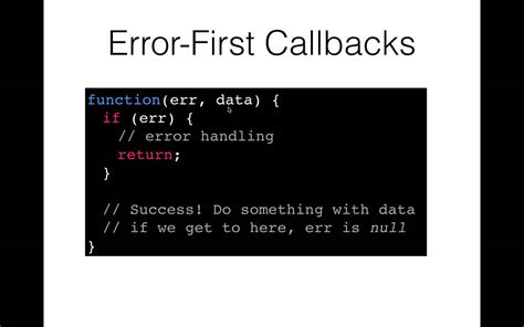 Error First Callbacks And Quiz Youtube