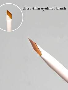 1 White Upgraded Precision Bevel Eyebrow Eyeliner Makeup Brush Ultra