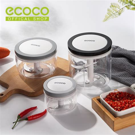 Jual Ecoco Multifunctional Food Processor Large Chopper Grinder Manual Penggiling Bumbu
