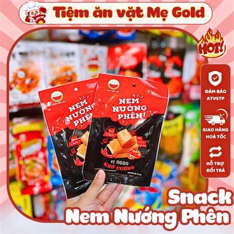 Hot 10 Packs Of Nem Nuong Phen Snacks Ba Tuyet Diamond Dishes