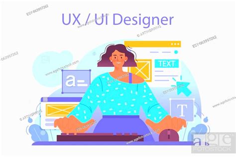 Ux And Ui Designer Concept App Interface Improvement User Interface
