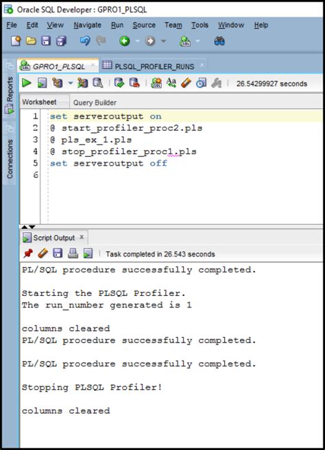 starting and stopping the pl sql profiler dbms profiler the old pro
