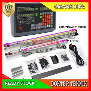 Jual 2 Axis Digital Readout DRO Display 1um TTL Linear Scale 500 1500MM Kota Bandung Dokter