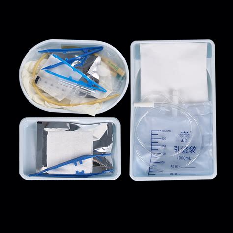 华越一次性使用医用导尿包无菌成人双腔导尿管男女乳胶通用型引流 虎窝淘