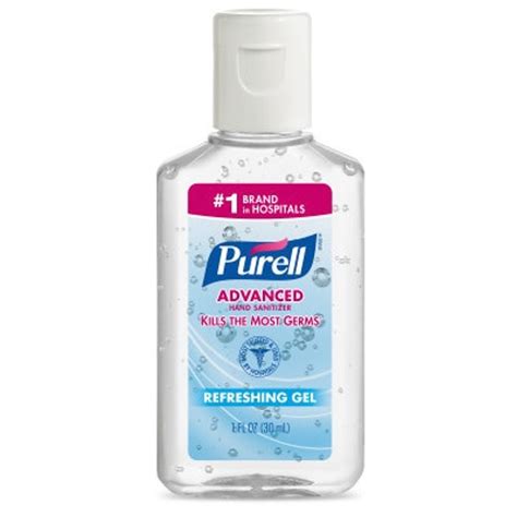 Gojo Purell Advanced Instant Hand Sanitizer 1 Fl Oz Flip Cap Bottle