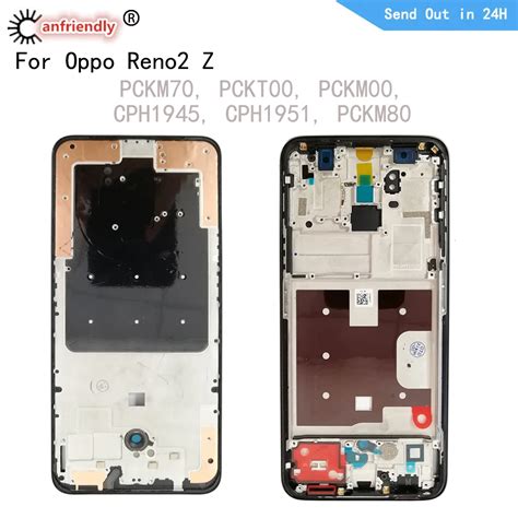 Oppo Reno2 용 중간 프레임 Z 2019 Pckm70 Pckt00 Pckm00 Cph1945 Cph1951 Pckm80 중간 프레임 하우징 커버 베젤 플레이트 페이스