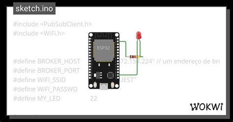 Automação Led Mqtt Wokwi Esp32 Stm32 Arduino Simulator