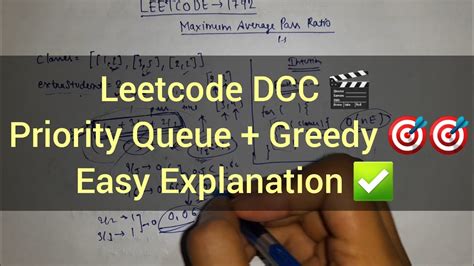 Leetcode 1792 🔥 Maximum Average Pass Ratio Daily Challenge Greedy