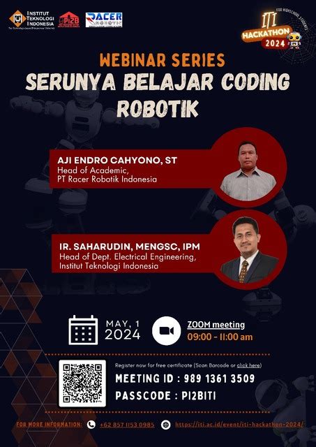 Serunya Belajar Coding Robotik Iti Hackathon 2024