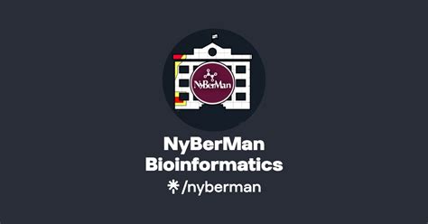 Nyberman Bioinformatics Instagram Facebook Linktree