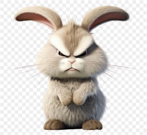 Png Grumpy Rabbit Rodent Mammal Premium Png Rawpixel