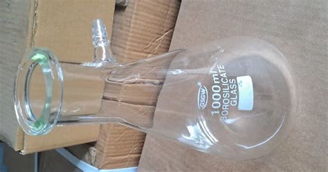 Conical Glass Filter Flask For Chemical Laboratory Capacity 1000 Ml