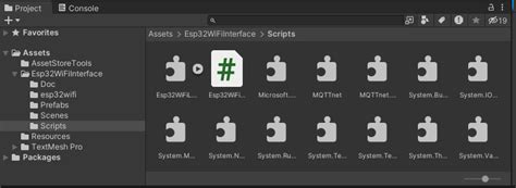 Espwifi Quick Start Unity Assets Site