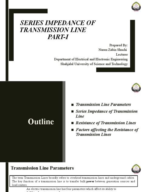 Series Impedance Of Transmission Lines Part I Pdf Electric Power