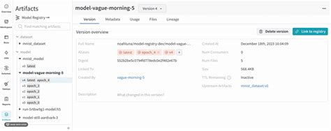 Link A Model Version Weights And Biases Documentation