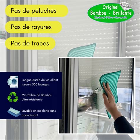 Lot De 5 Pièces Microfibre Bambou Brillante 3 Lingettes Couleurs Et