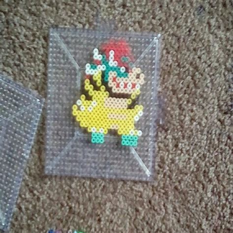 Super Mario Maker Bowser Perler Hama Beads Mario Diy Perler Bead