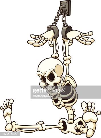 Shackled Skeleton Royalty Free Vector Stock Freeimages